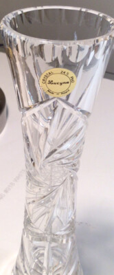 Rare Lucyna Polish 8” Lead Crystal Handmade Bud Vase | eBay