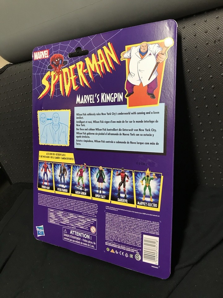 Marvel Legends Spider-Man Retro Kingpin Vintage Animated Card | eBay