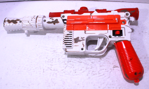 Star Wars Han Solo Laser Tag White Blaster 1997 Tiger Electronics WORKS ...