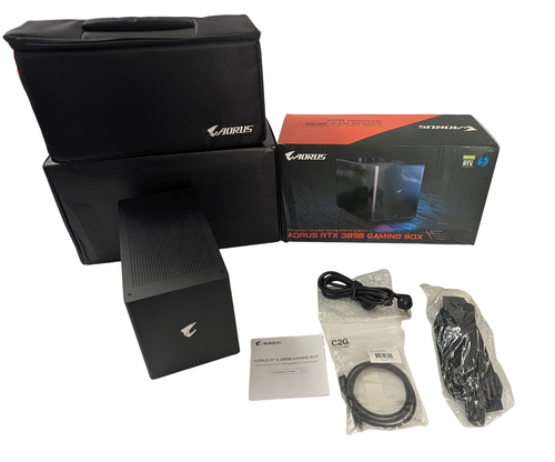 Gigabyte AORUS RTX 3090 Gaming Box 24GB VRAM Thunderbolt EGPU, barely ...