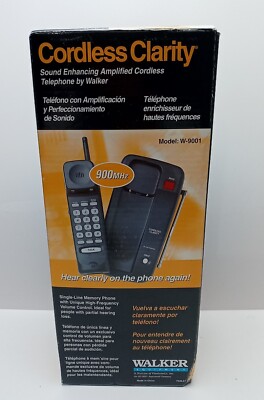 Rare Vintage Cordless Clarity Sound Amplified Cordless Telephone New ...