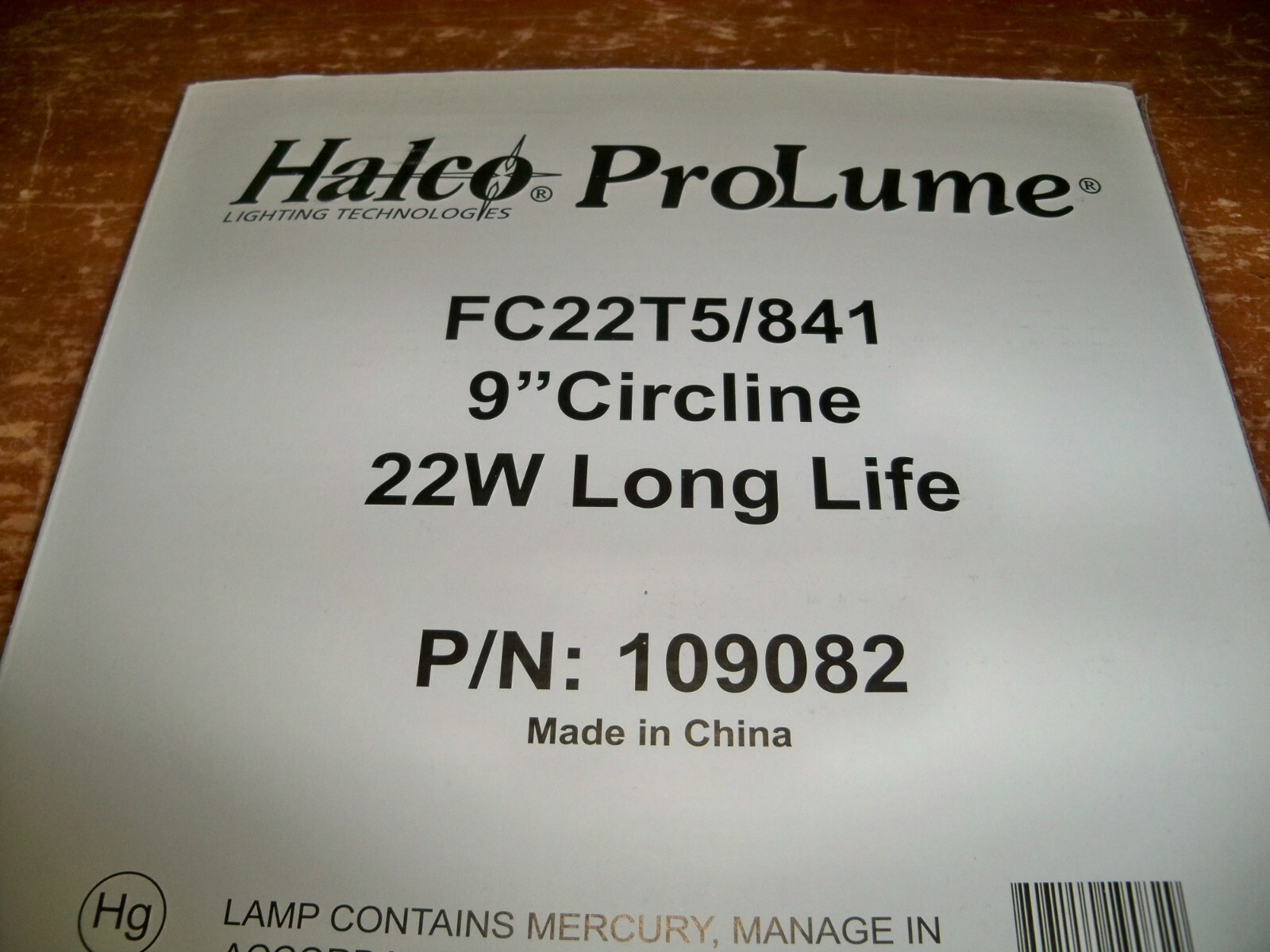 Lot Of 2 HALCO ProLume Bulbs -- FC22T5/841 9" 22W -- 4 Pin Fluorescent ...