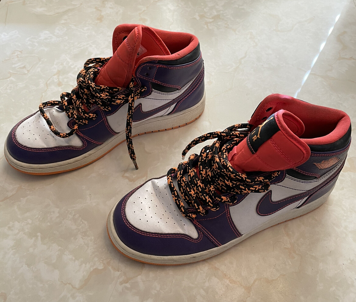 Air Jordan 1 Retro High Tasmanian Devil (GS) (705300-507), Size 6Y Pre ...