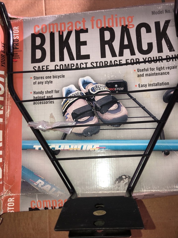 Racor Single Folding Bike Rack Wall Mount Black PSB-1R Space Saving ...