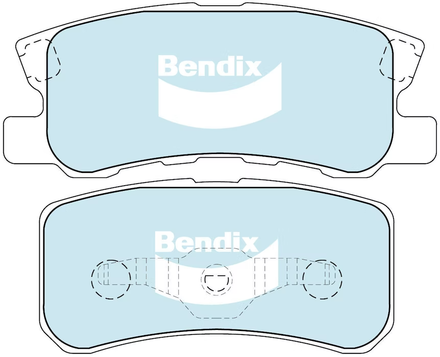 8Pcs F+R TP Bendix GCT Brake Pads Set for Mitsubishi Outlander ZG ZH ...