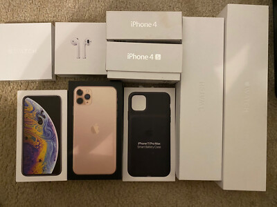 RETAIL BOX - LOT OF 9 Assorted Apple iPhone Accessory Boxes | eBay