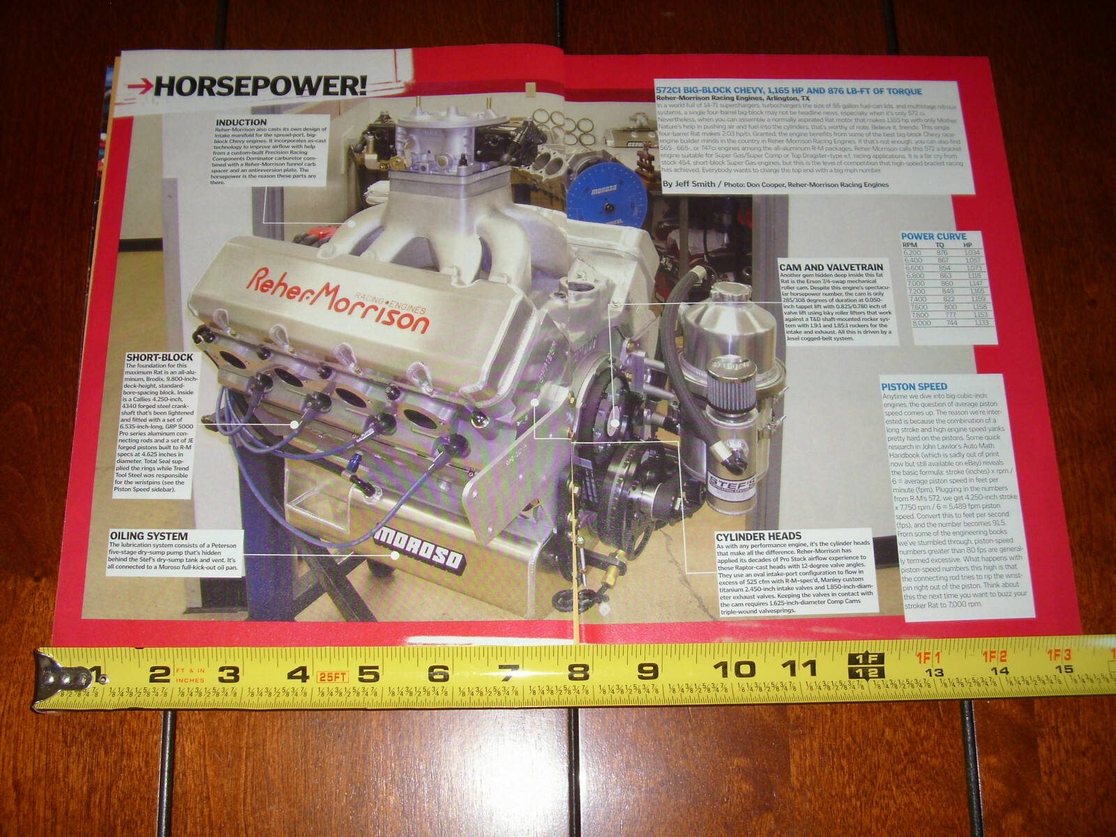 REHER MORRISON RACING ENGINE 572 C.I. BIG BLOCK ORIGINAL 2007 ARTICLE ...