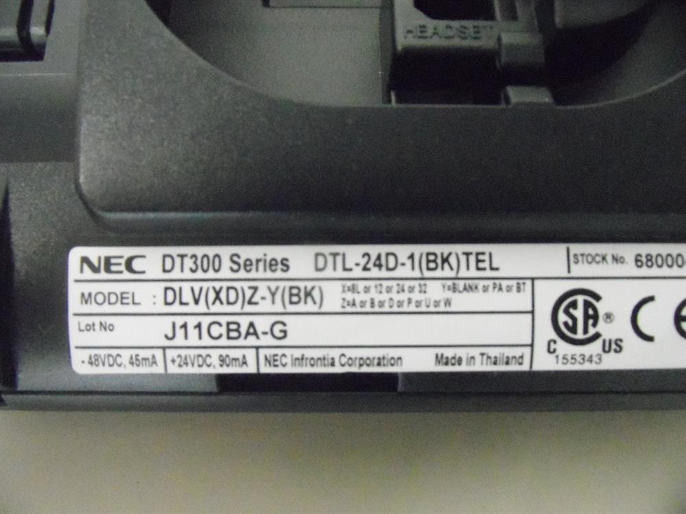 NEC Dtl-24d-1 Dt300 12 Button Black Display Phone 680004 for sale ...