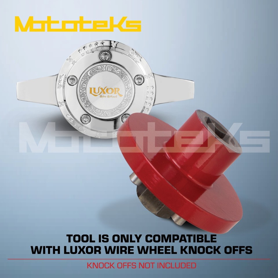 LUXOR WIRE WHEELS KNOCK OFF TOOL INSTALLATION, REMOVAL LOWRIDER SINGLE ...