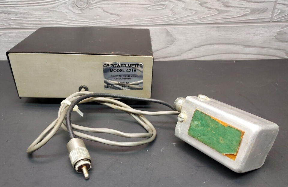 Vintage Hy-Gain Electronics CB Power Meter Model 421A Wattmeter | eBay