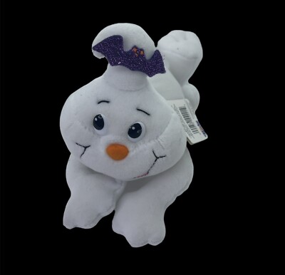 Kids Happy Halloween Boo White Ghost Stuffed Plush Animal 9” Inch Long ...