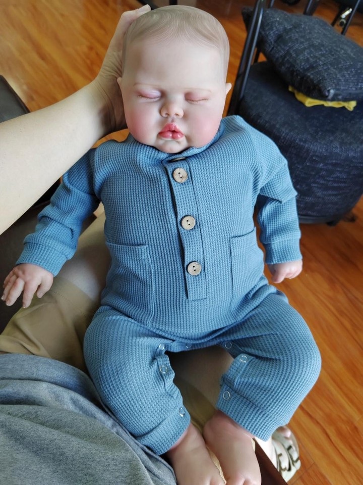 24“ Pickle Reborn Baby Dolls Cuddly Fat Bebe Toddler Doll Lifelike ...