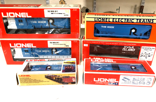 Lionel O Gauge 6-Car "The Rock" Freight Set- GP-7 Locos - w/boxes ...