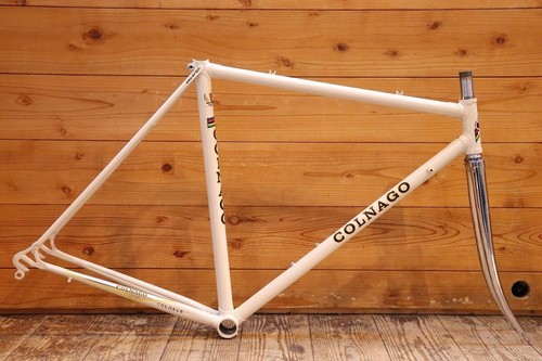 COLNAGO SUPER 1980s Vintage Steel Road Bike Frame Set TT 530mm ST 530mm ...