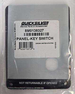Mercury Panel Key Switch Ignition 8M0138327 New OEM Original Packaging ...