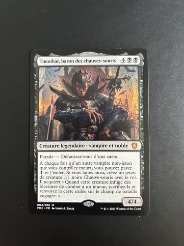 Timothar, baron des chauves-souris - Carte Magic Commander Noce ...