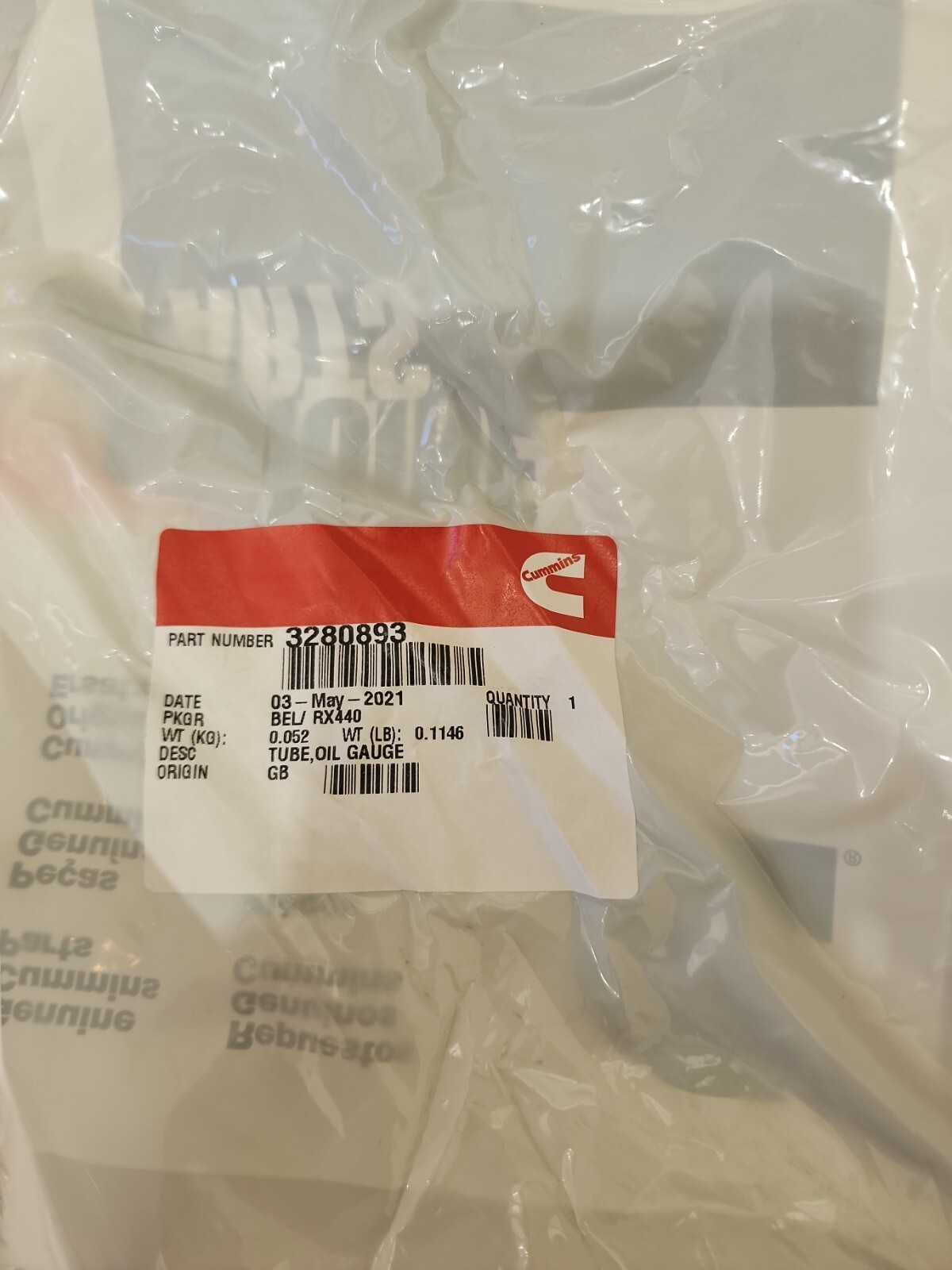 Cummins Dipstick Tube P/N 3280893 | eBay