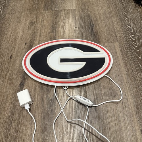 Georgia Bulldogs LED Neon Sign NCAA FOCO Man Cave Beer Bar Wall Art | eBay