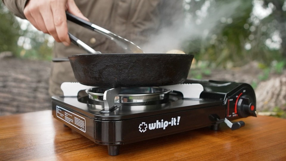 WHIP IT Portable Single Butane Gas Camping Stove + Case 4 CANS HOT SPOT ...