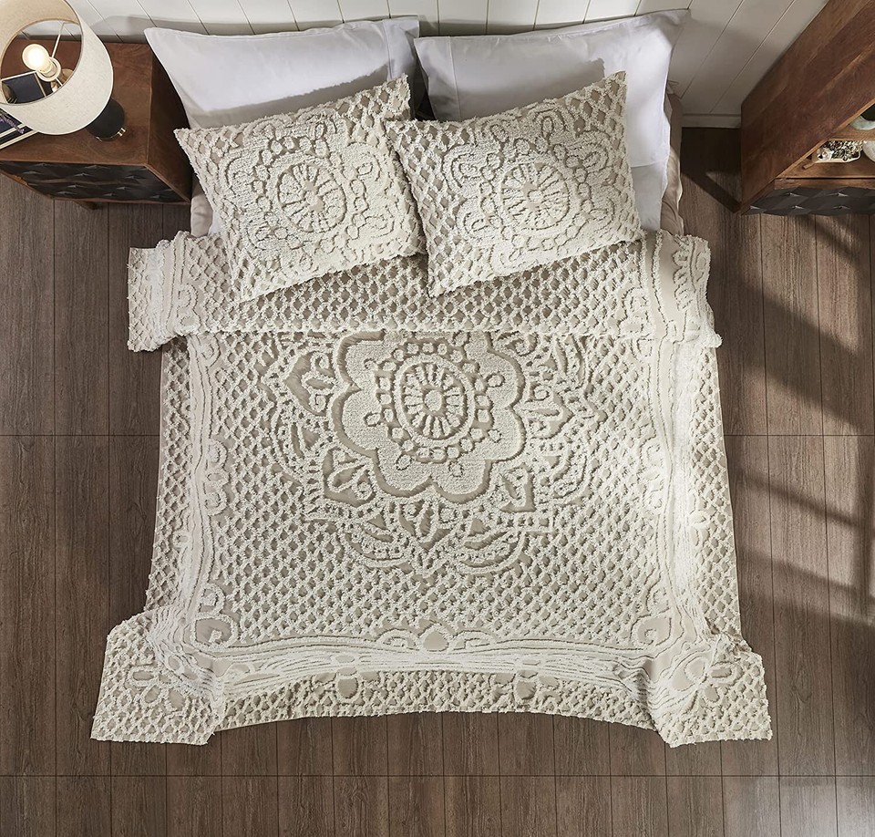Better Trends Ardent Collection, 3-Piece King Bedspread Set with Pillow ...