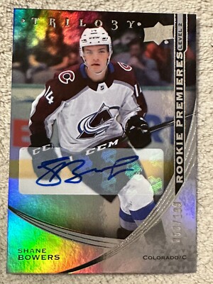 2020-21 UD Trilogy Shane Bowers Level 2 Silver Rookie Premieres Auto ...