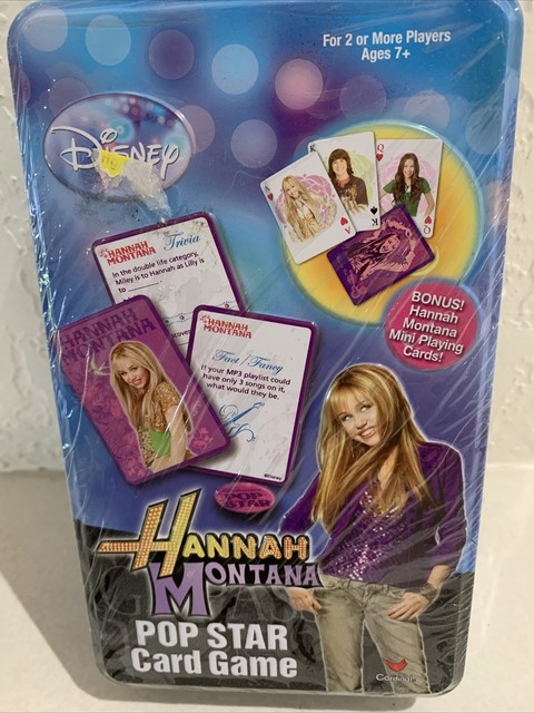 Disney Hannah Montana Pop Star Card Game Miley Cyrus for sale online | eBay
