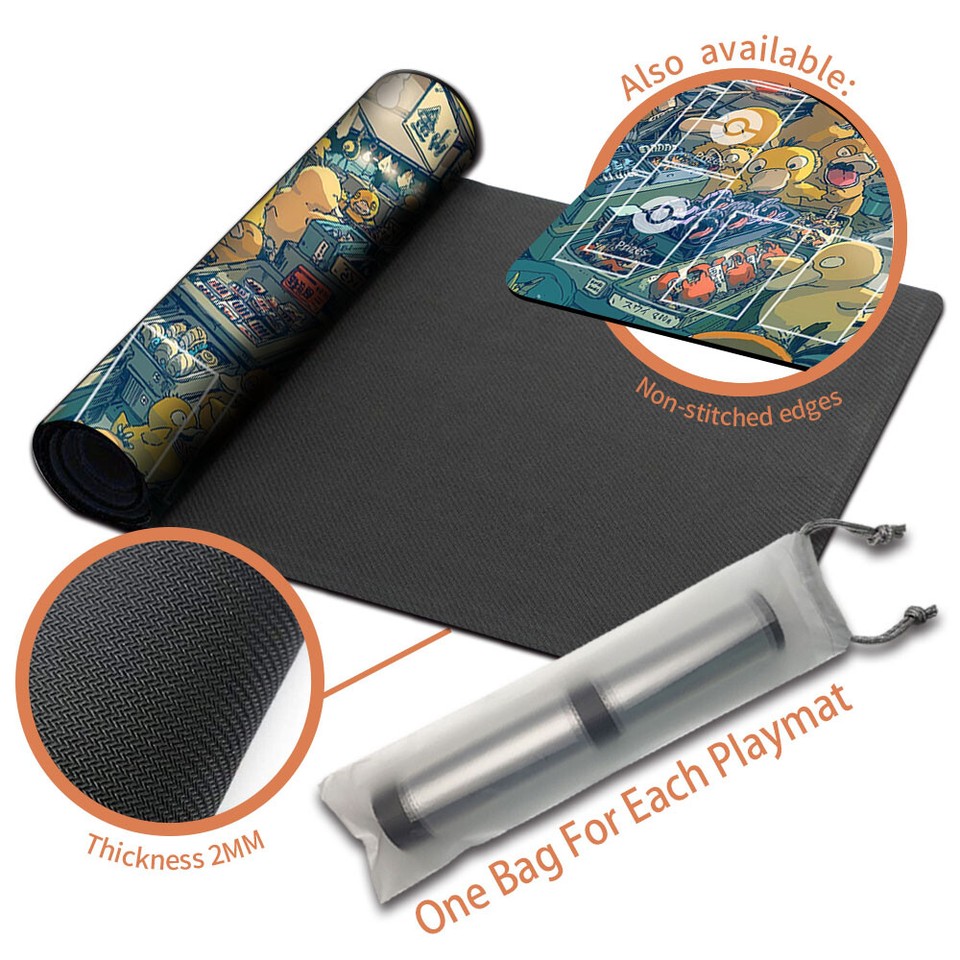New Pokemon Psyduck Playmat with Free Bag | Pokemon Playmat With Zones ...