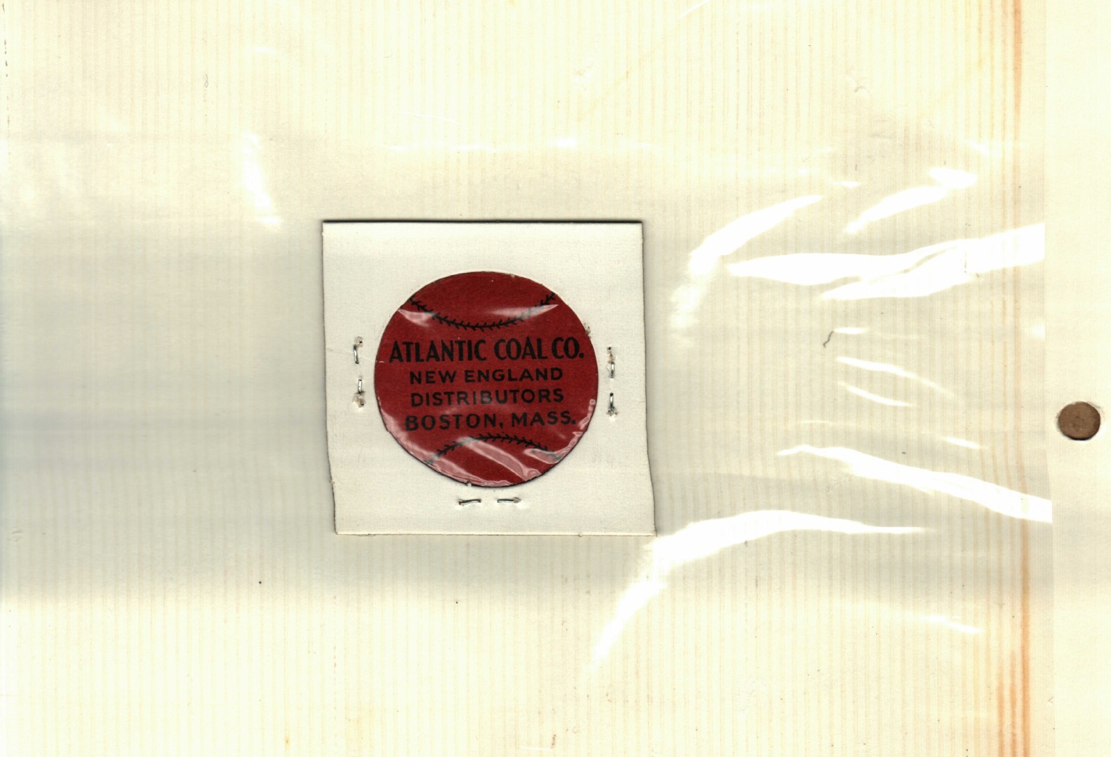 VERY RARE LARGE GLEN BURN & ATLANTIC-BOSTON, MA. COAL MINE SCATTER TAG ...