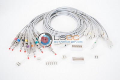 GE Healthcare 10 Lead ECG Leadwire Patient Cable 2016032-001, CAM14 | eBay