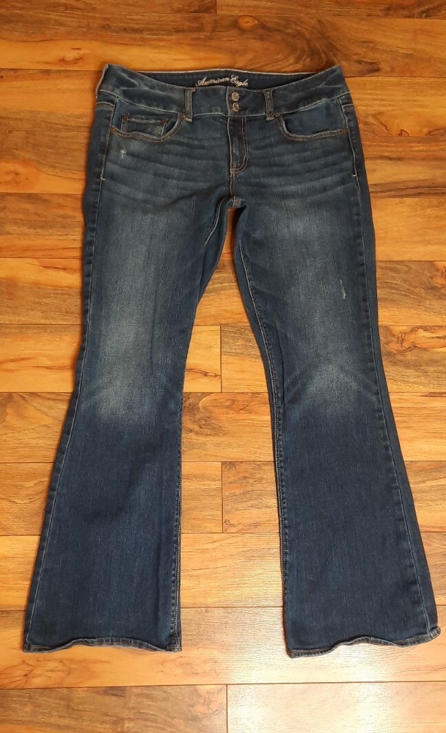 American Eagle Womens Artist Low Rise Flare Jeans Siz… - Gem