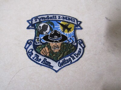 MILITARY PATCH VINTAGE OLDER US AIR FORCE TYNDALL I-MMI GETTING IT DONE ...
