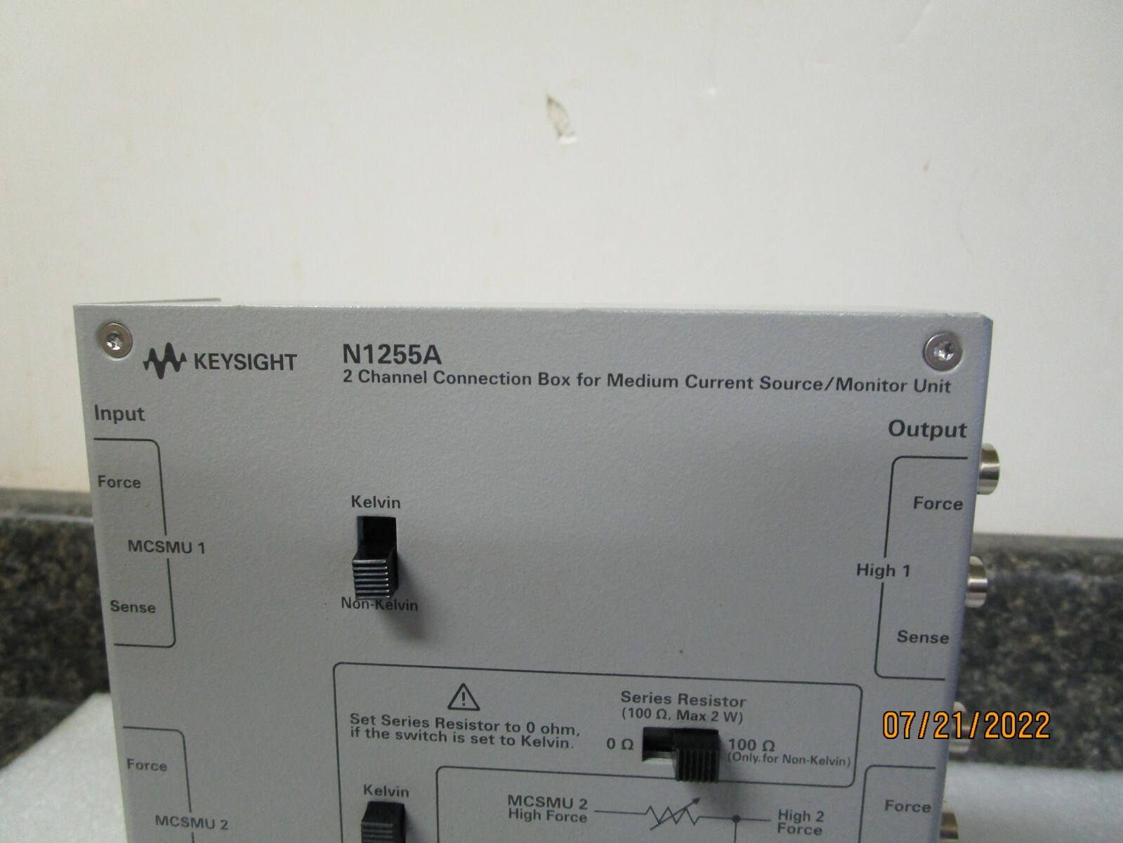 Keysight N1255A 2-channel Connection Adapter for B1514a Medium Current ...