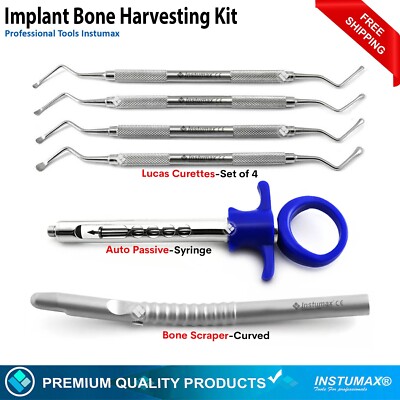 Dental Implant Bone Graft Kit Bone Scraper Anesthetic Syringe Bone ...
