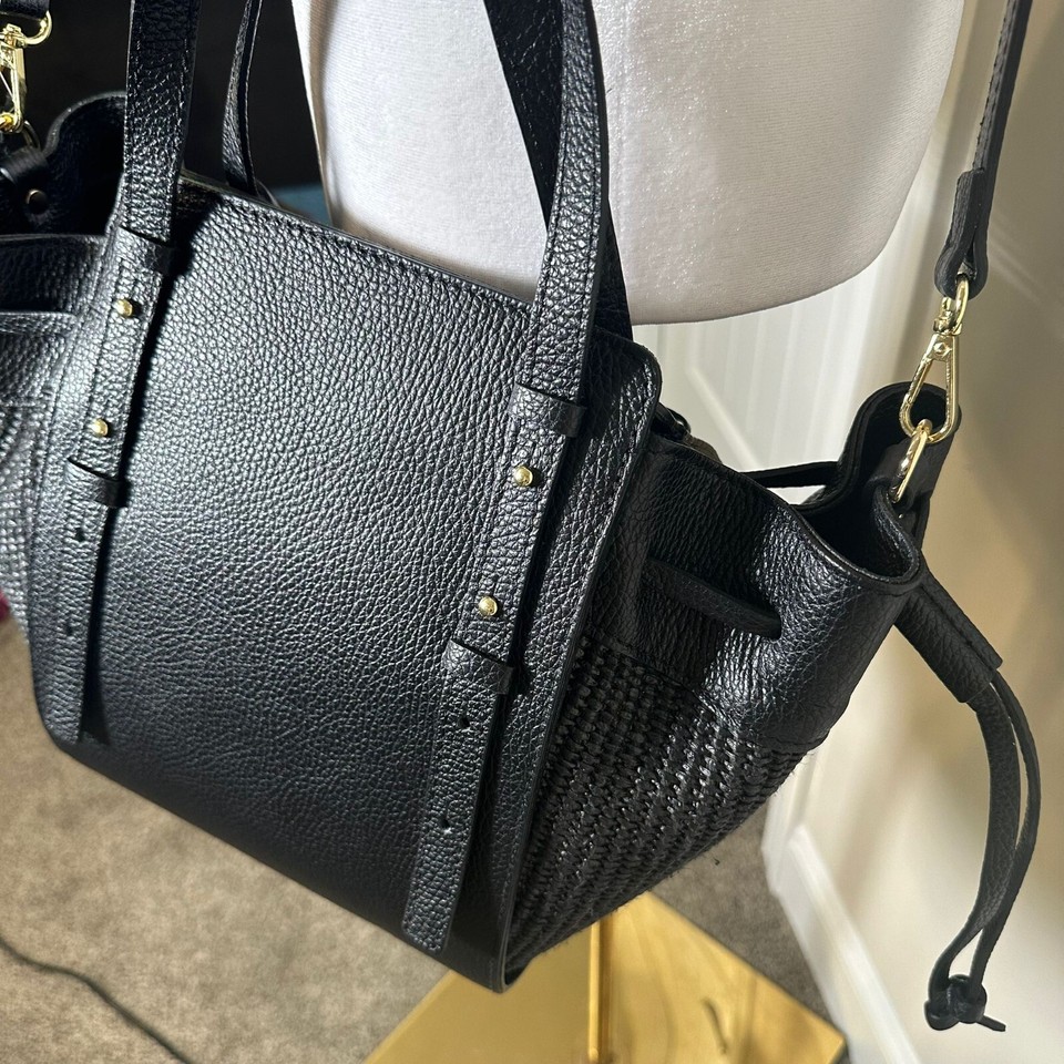 NWT VIOLA CASTELLANI MILANO Leather Handbag Shoulder Tote Crossbody ...