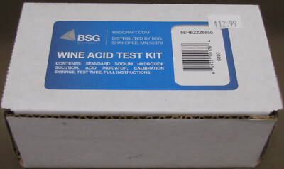 BSG Wine Acid test kit 5EHBZZZ6850 | eBay
