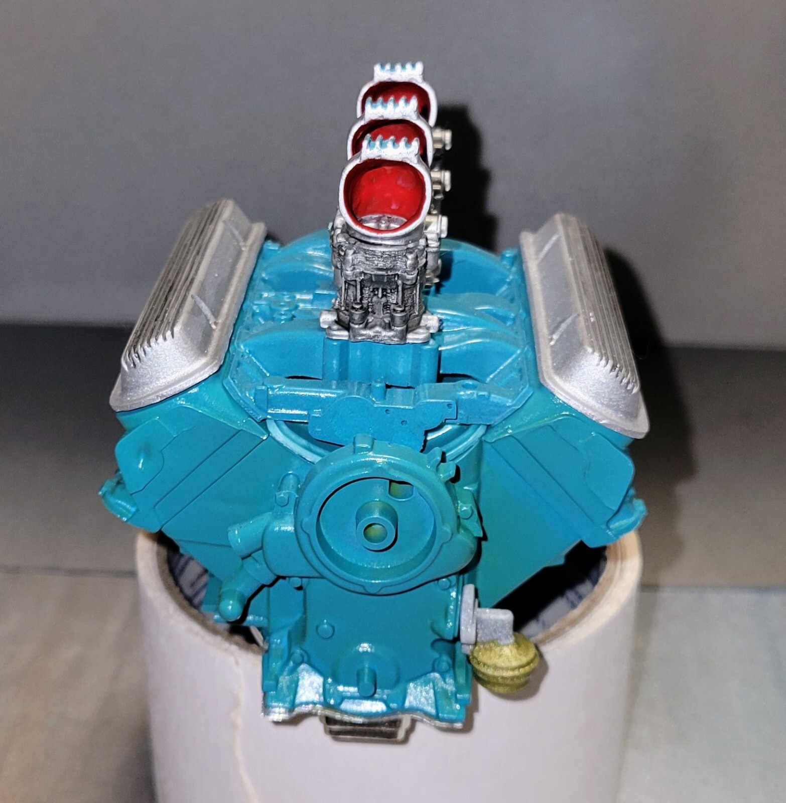 1/8 scale tri-power Pontiac engine Monogram Revell big deuce Rat Hot ...