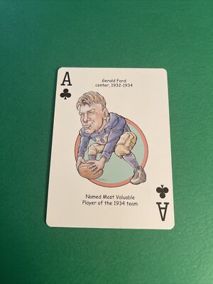 GERALD FORD Michigan Wolverines Football Playing Card / NICE | eBay