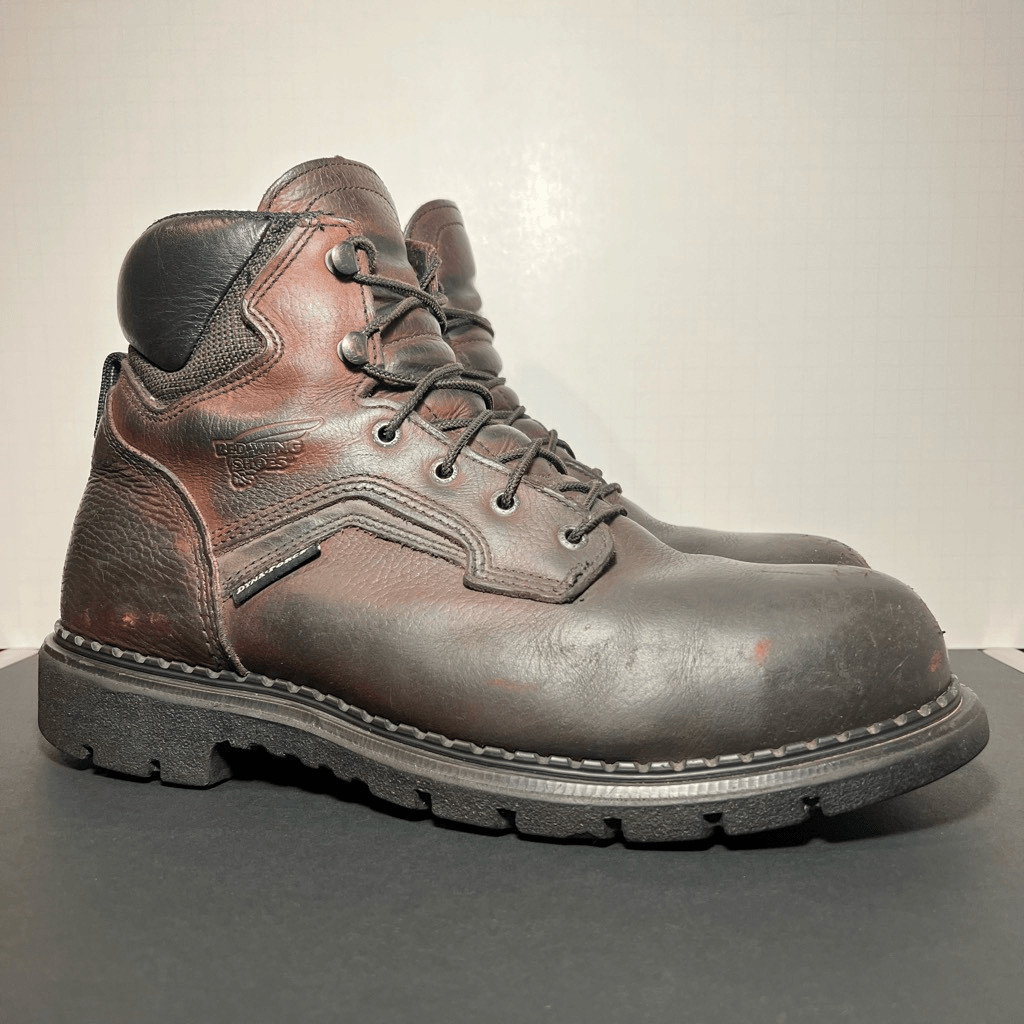 Mens RED WING Dyna-Force Brown Leather Steel Toe EH A… - Gem
