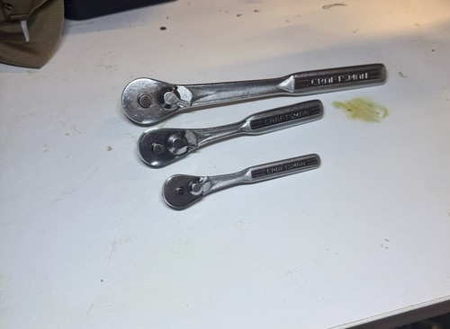 Craftsman Ratchet Set USA Made 1/2 3/8 1/4 - V - Series 44985 43784 ...
