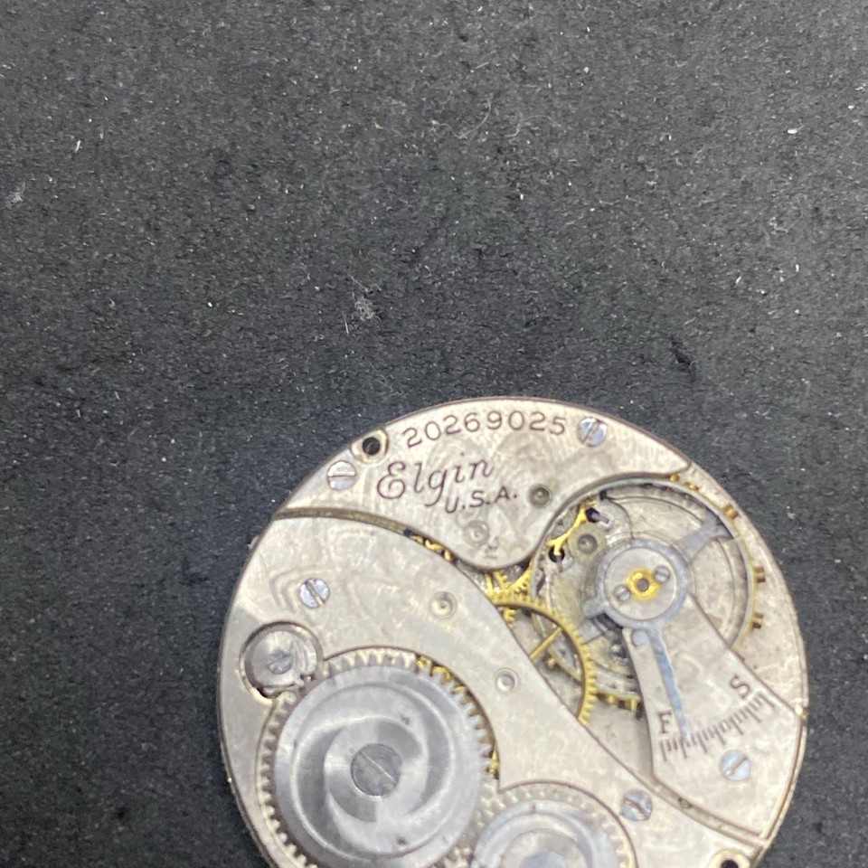 Elgin Grade 431 Watch Movement Size 6/0s 7j Openface Model 2 Parts ...
