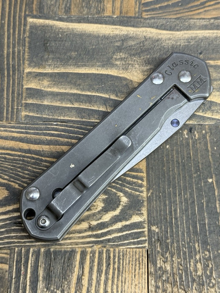 Chris Reeve Knives Large Sebenza Classic 2000 MM Folding Knife Titanium ...