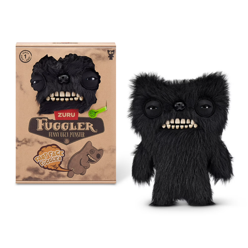 New Fuggler Fart Face Munch Munch Black Fur Funny Ugly Monsters 9" Zuru ...