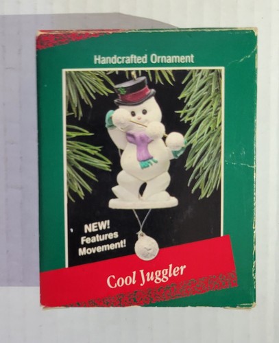 1988 Hallmark Keepsake Ornament Cool Juggler Snowman (NEW! Features ...