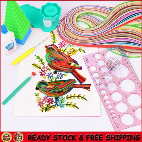 DIY Scrapbooking Quilling Paper Tools Set Rolling Pen Needle Tweezer ...