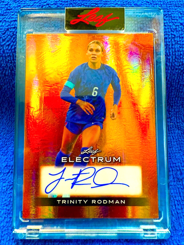 TRINITY RODMAN 2024 LEAF ELECTRUM BRONZE SPIRIT AUTOGRAPH AUTO CARD SP ...