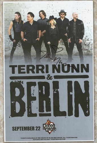 Berlin Terri Nunn autographed concert poster | eBay