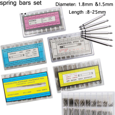 Watch Strap Spring Bars 6mm 8mm-25mm Watch Bands Connecting Bar Dia 1 ...
