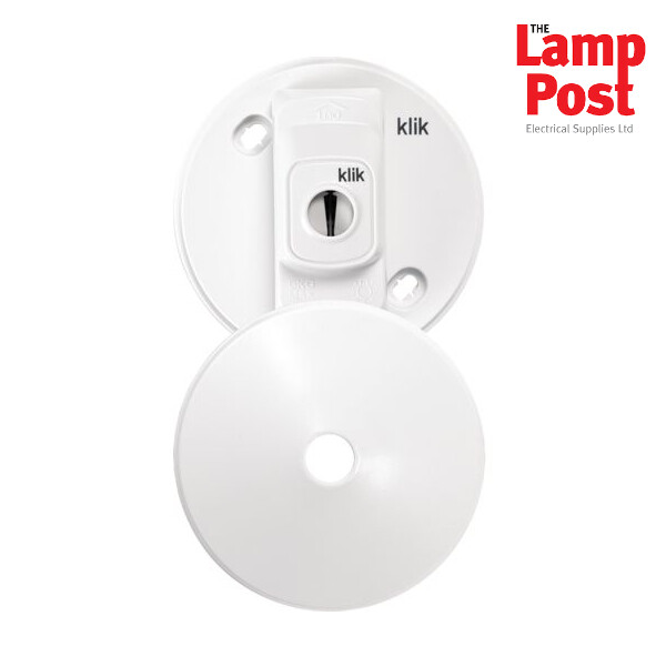 X9 Hager PCR2000 KLIK Plug-in Ceiling Rose White for sale online | eBay