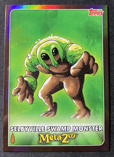 TOPPS X METAZOO WILDERNESS SELBYVILLE SWAMP MONSTER BRONZE BEASTIE FOIL ...