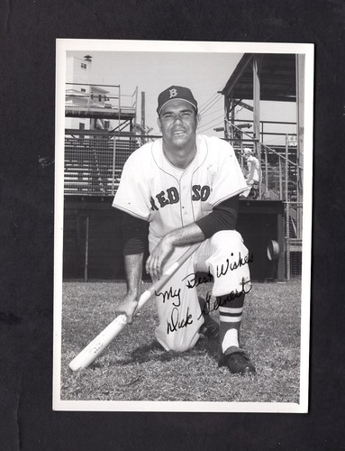Dick Gernert SIGNED Press Photo used to create J.D. McCarthy Boston Red ...